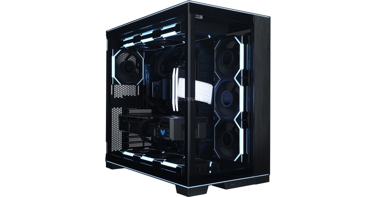 ALTERNATE Pure Lian Li R7-5070Ti gaming pc Zwart | Ryzen 7 9800X3D ...