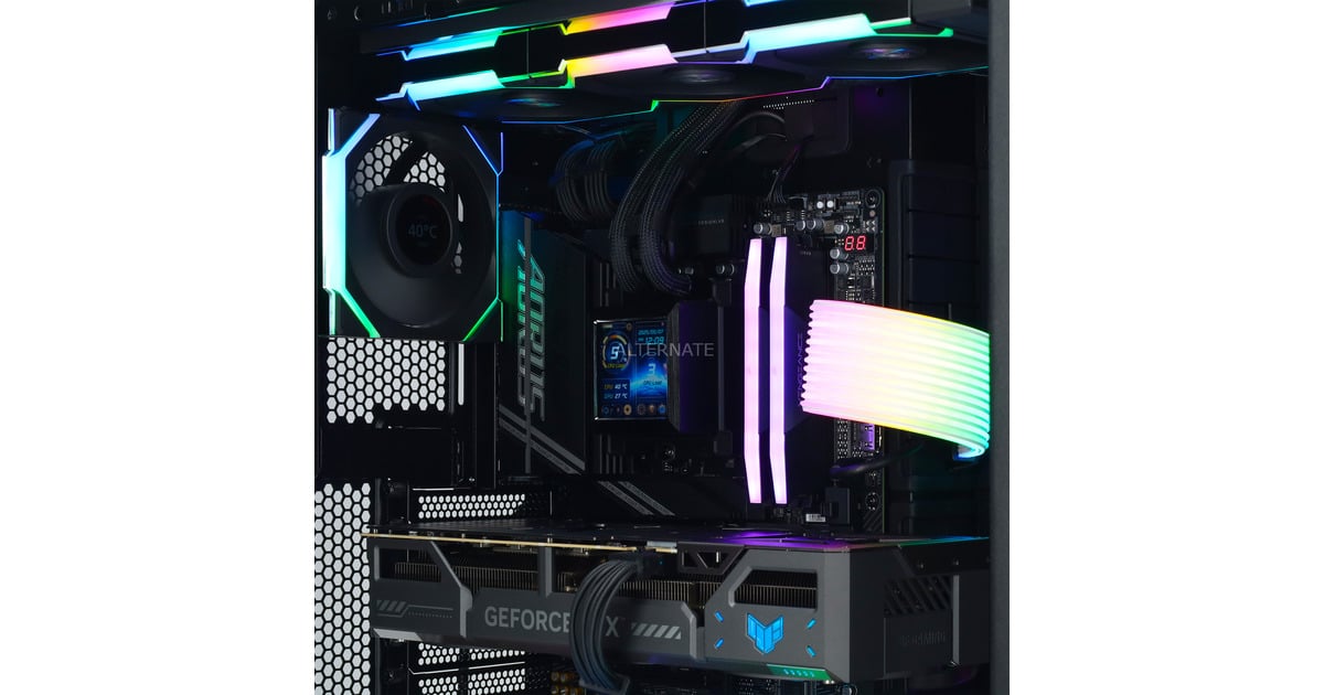 ALTERNATE Pure Lian Li R7-5070Ti gaming pc Zwart | Ryzen 7 9800X3D ...