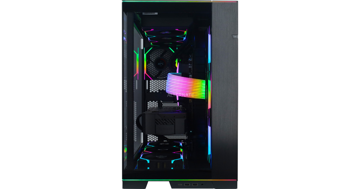ALTERNATE Pure Lian Li R7-5070Ti gaming pc Zwart | Ryzen 7 9800X3D ...