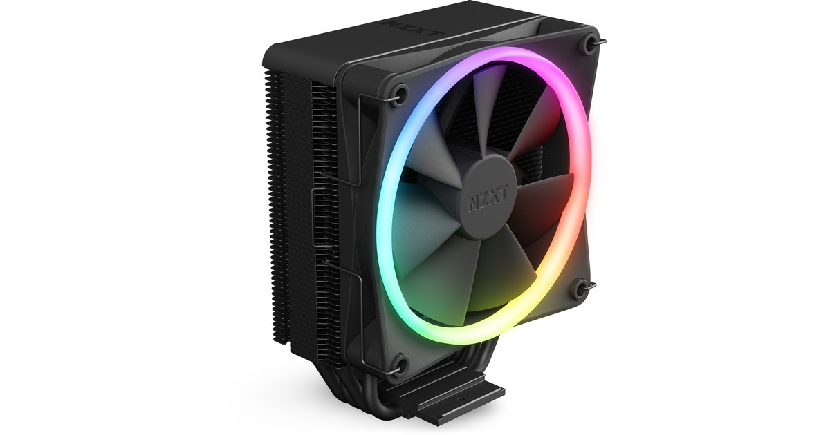 NZXT T120 RGB CPU-koeler Zwart, RGB leds, 4-pins PWM fan-connector