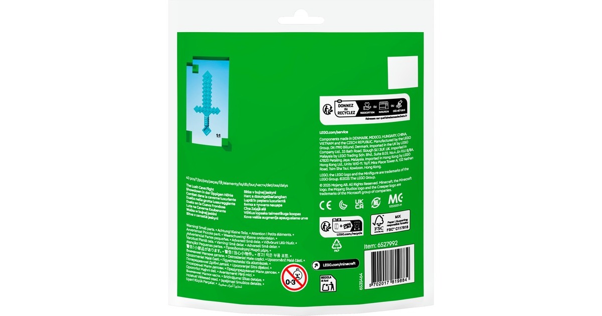 LEGO Minecraft - Duel bij de weelderige grot Constructiespeelgoed 30705