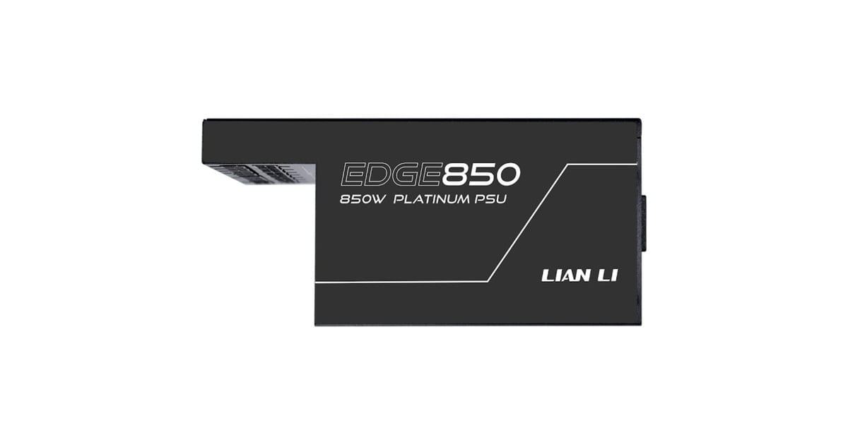 Lian Li EDGE 850 modulaire 850 watt voeding Zwart, 1x 12V-2x6, 3x PCIe ...