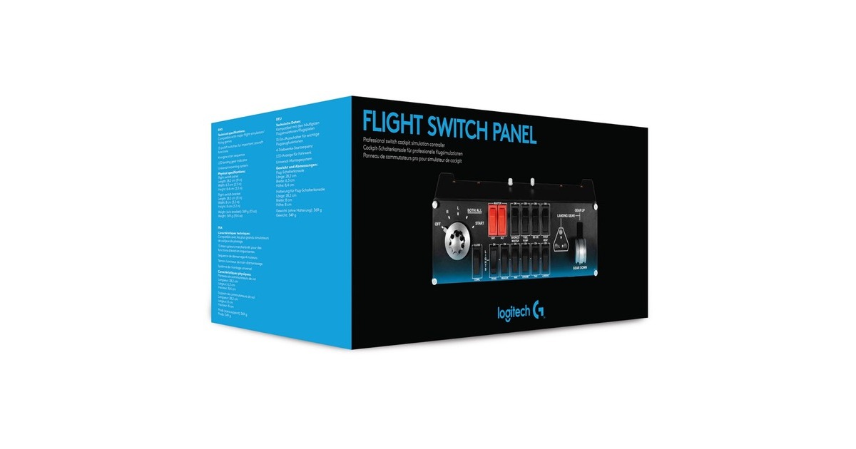 Logitech G Saitek Pro Flight Switch Panel instrumentenpaneel Zwart, PC