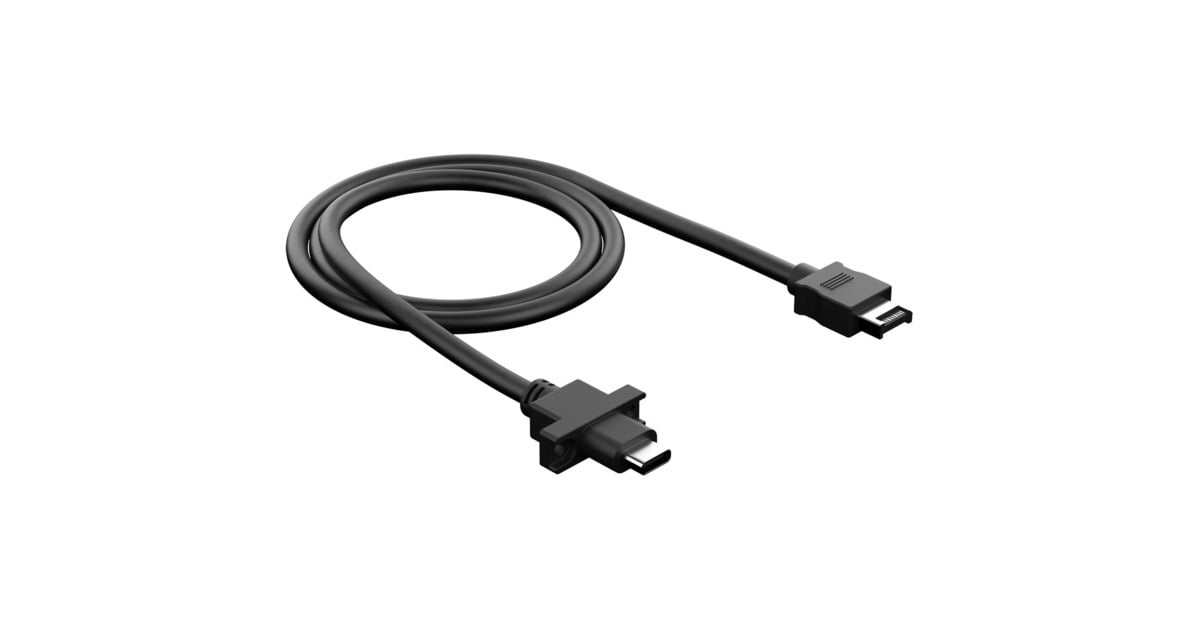 Fractal Design USB-C 10Gbps Cable- Model D kabel Zwart, 0,67 meter