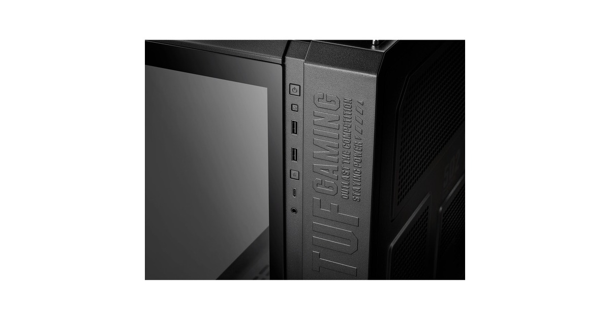 ASUS TUF Gaming GT502 PLUS midi tower behuizing Zwart | 2x USB-A | 1x ...