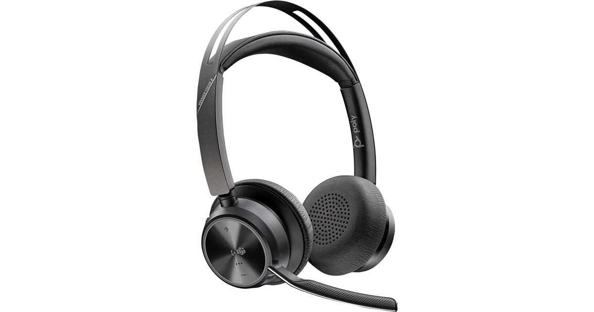 HP Poly Voyager Focus 2 USB-C - Teams Certified on-ear headset Zwart