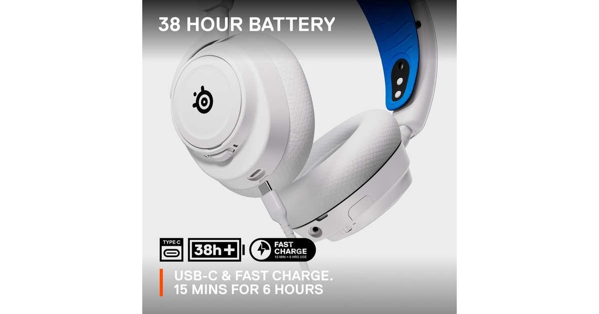 SteelSeries Arctis Nova 7P Wireless over-ear gaming headset Wit/blauw ...
