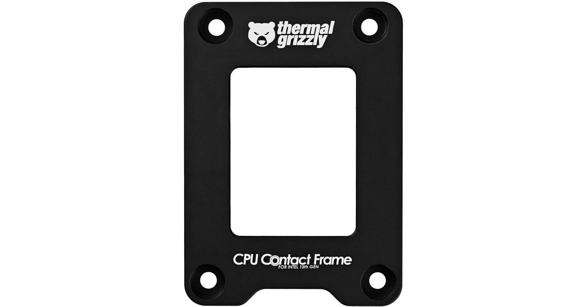Thermal Grizzly CPU Contact Frame houder Zwart, Intel 13th & 14th Gen CPU's