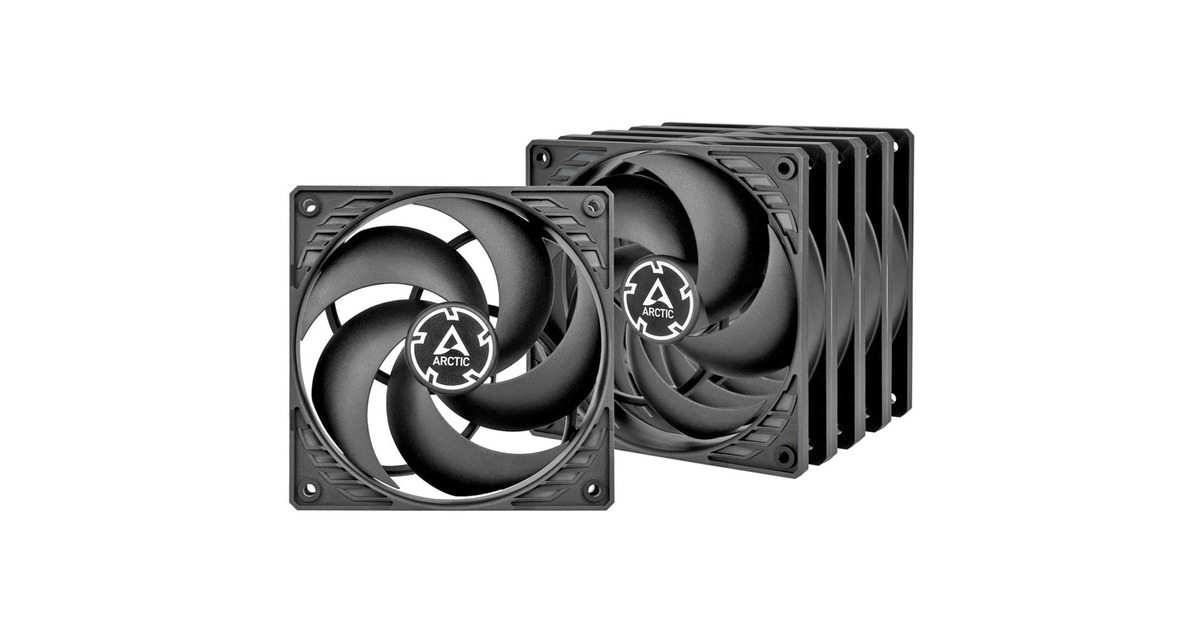 ARCTIC P12 case fans Zwart, 5 stuks, 120 x 120 x 25 mm