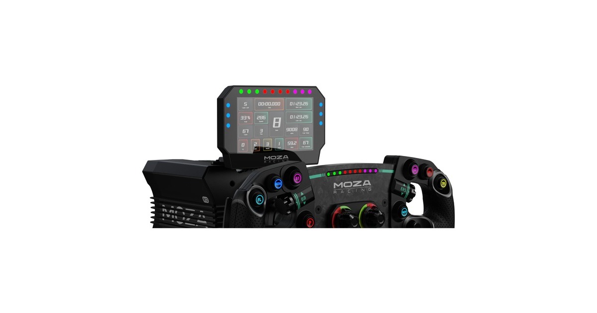 MOZA Racing CM2 Racing Dash 5" touchscreen monitor Zwart