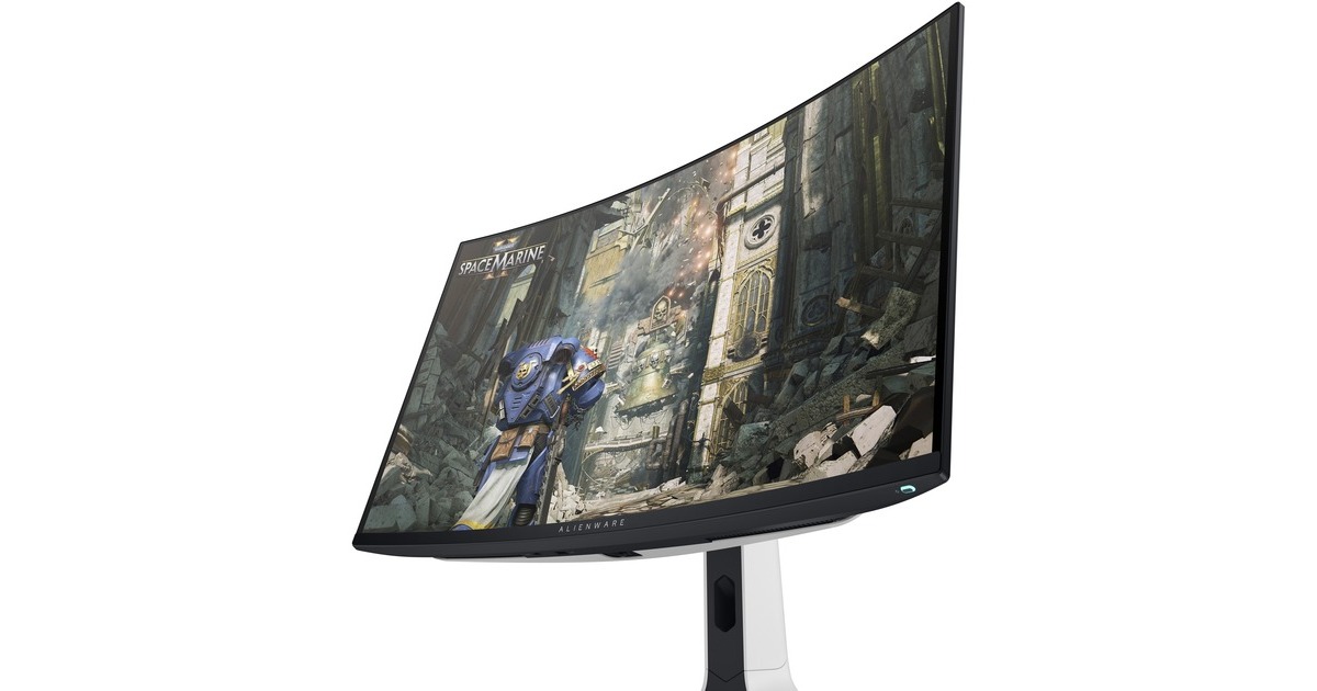 Alienware AW3225QF 32" 4K UHD curved gaming monitor Wit/zwart, 2x HDMI ...
