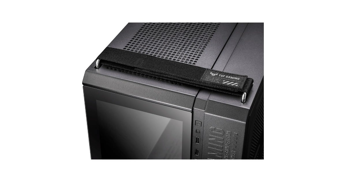 ASUS TUF Gaming GT502 midi tower behuizing Zwart | 2x USB-A | 1x USB-C ...