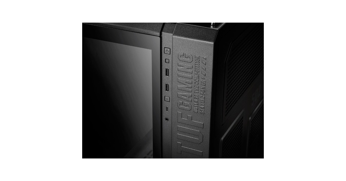 ASUS TUF Gaming GT502 midi tower behuizing Zwart | 2x USB-A | 1x USB-C ...