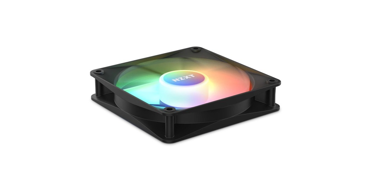 NZXT F120 RGB Core Triple pack case fan Zwart, 3x RGB-fan, met controller