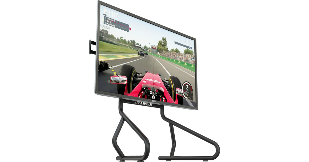 Trak Racer Vrijstaande enkele monitorstandaard Zwart