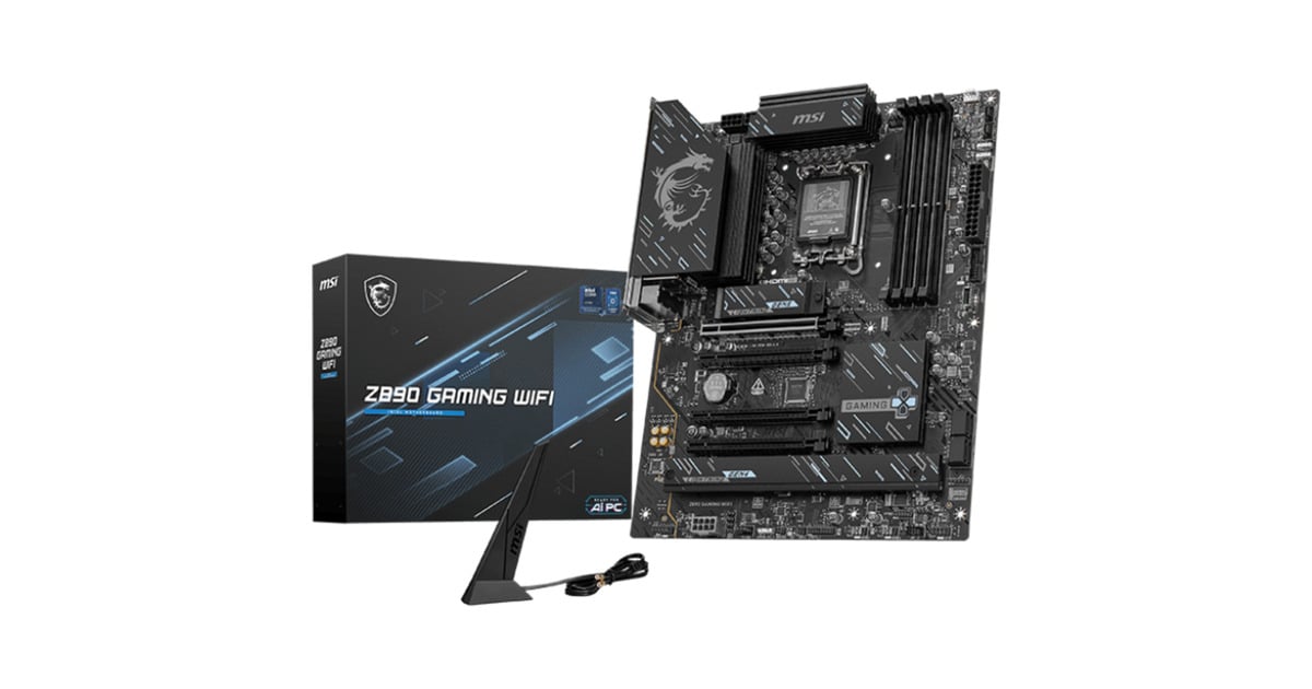 MSI Z890 GAMING WIFI socket 1851 moederbord Zwart