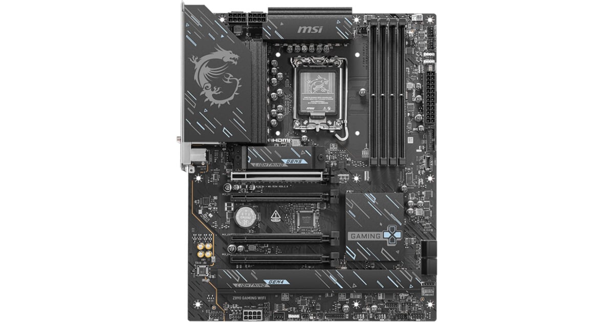 MSI Z890 GAMING WIFI socket 1851 moederbord Zwart