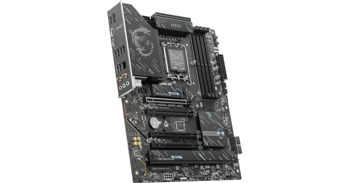 MSI Z890 GAMING WIFI socket 1851 moederbord Zwart