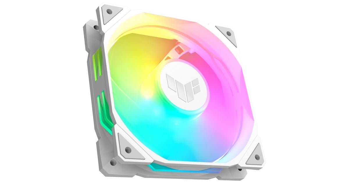 ASUS TUF Gaming TR120 ARGB Reverse fan case fan Wit/transparant