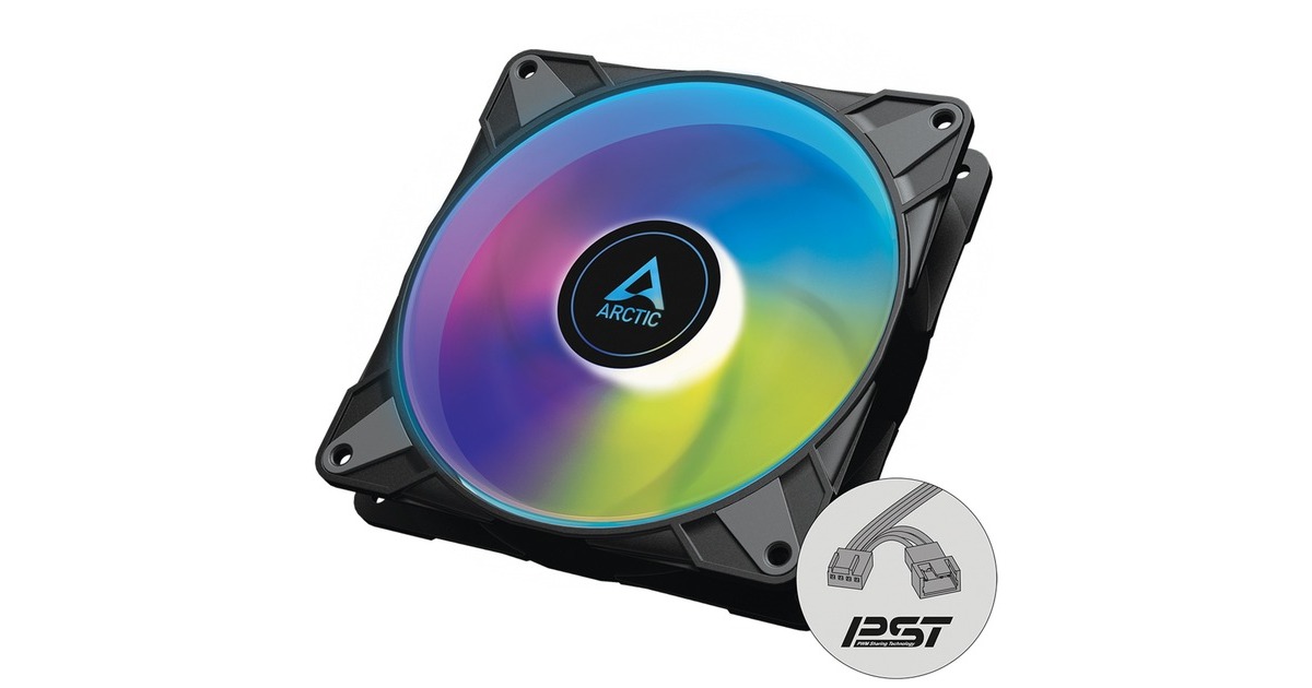 Arctic P14 PWM PST A-RGB case fan Zwart, 4-pin PWM