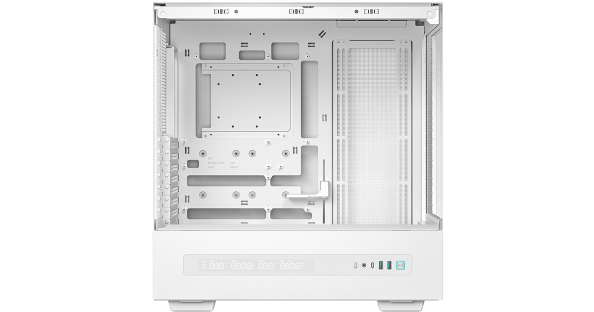 Deepcool CH690 DIGITAL midi tower behuizing Wit | 2x USB-A | 1x USB-C ...