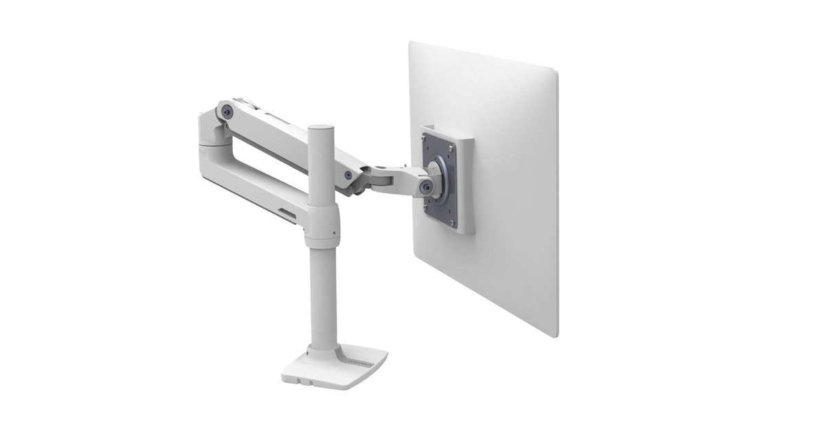 Ergotron LX Desk monitorarm met hoog statief Wit