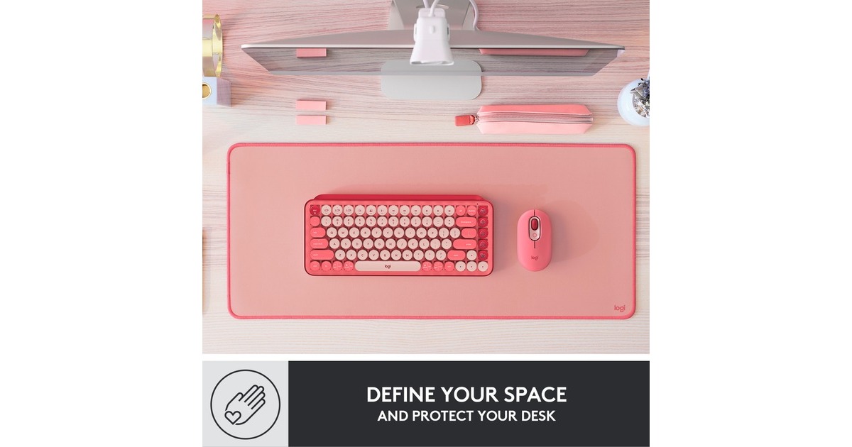 Logitech Desk Mat Studio muismat Roze