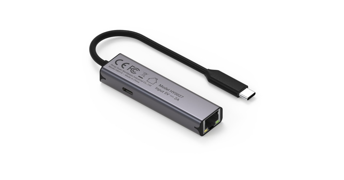 Athom Homey Pro Ethernet Adapter netwerkadapter Grijs