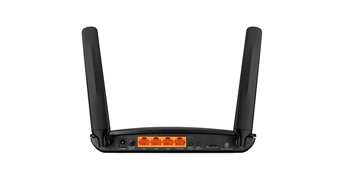 TP-Link TL-MR6400 300Mbps Draadloze N 4G LTE Router wlan lte router Zwart