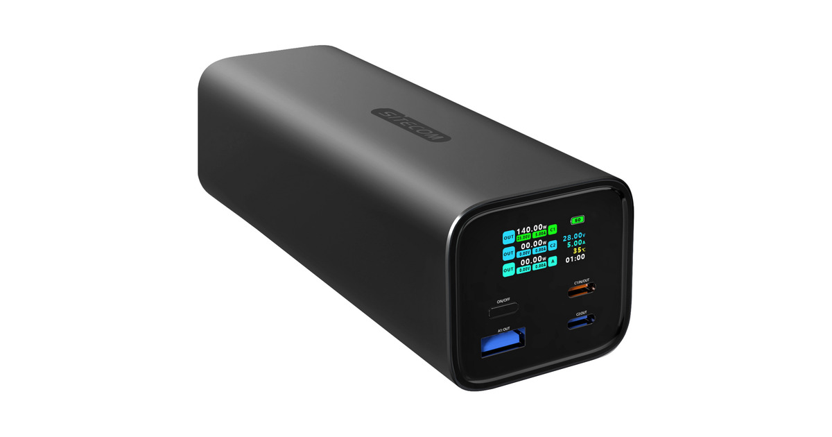 Sitecom 140W Power Delivery Powerbank voor laptop Zwart