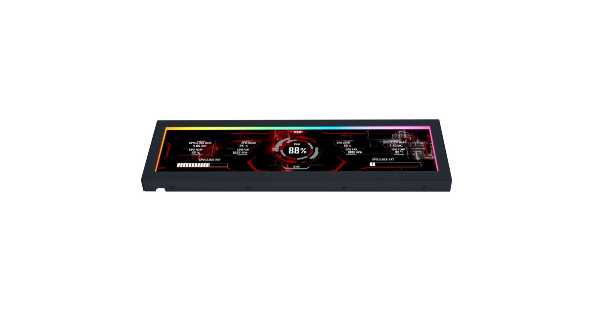 Lian Li 8.8" Universal Screen Zwart