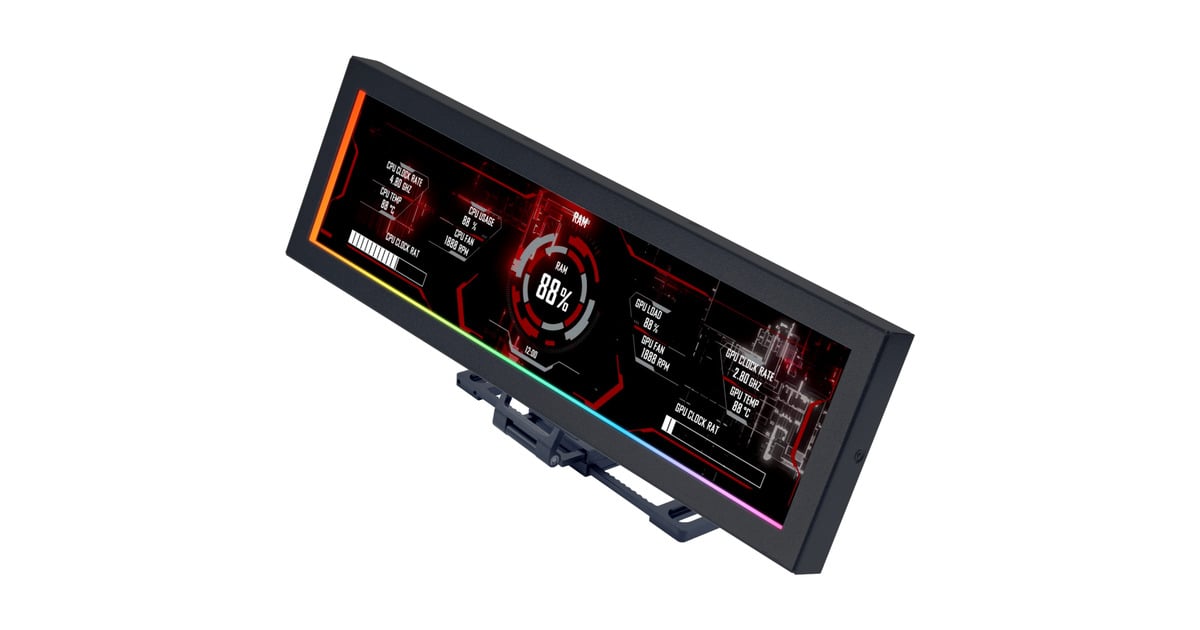 Lian Li 8.8" Universal Screen Zwart