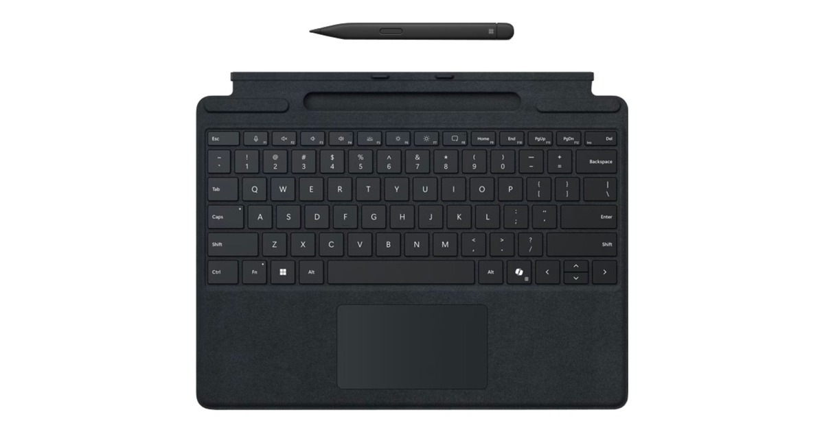 Microsoft Surface Pro-toetsenbord met Slim Pen Zwart, BE lay-out (AZERTY)