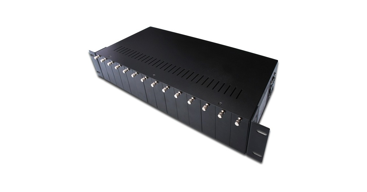 Digitus 14-Slot-Netwerkchassis rack behuizing