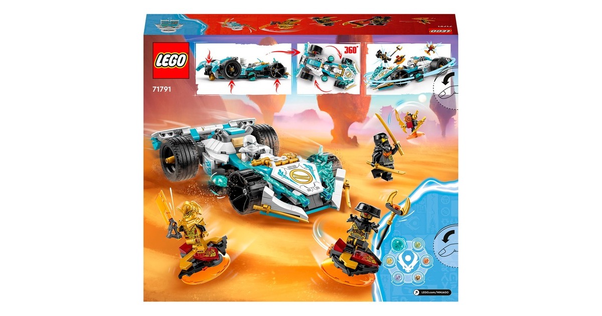LEGO Ninjago - Zane’s drakenkracht Spinjitzu racewagen ...