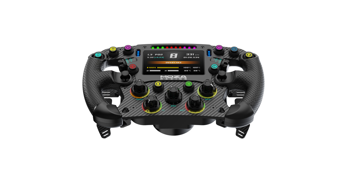 MOZA Racing R12 V2 + FSR 2 + SR-P bundel Zwart, Basis, stuur en pedalen