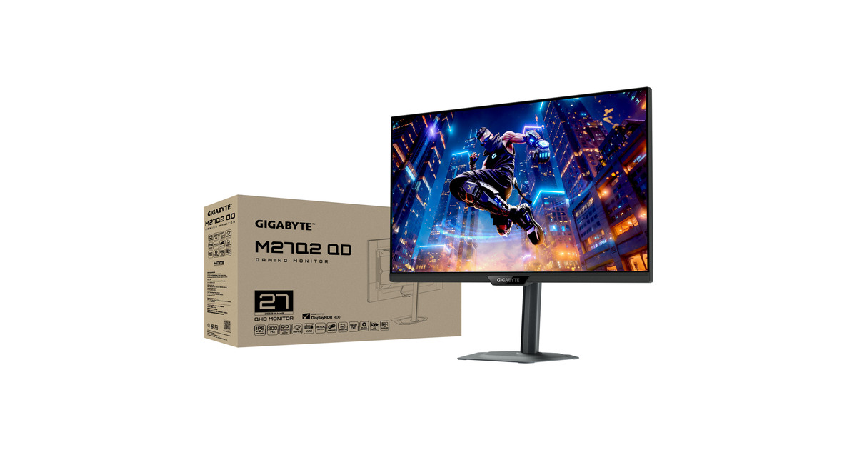 GIGABYTE M27Q2 QD 27" gaming monitor Zwart, 2x HDMI, DisplayPort, 2x ...