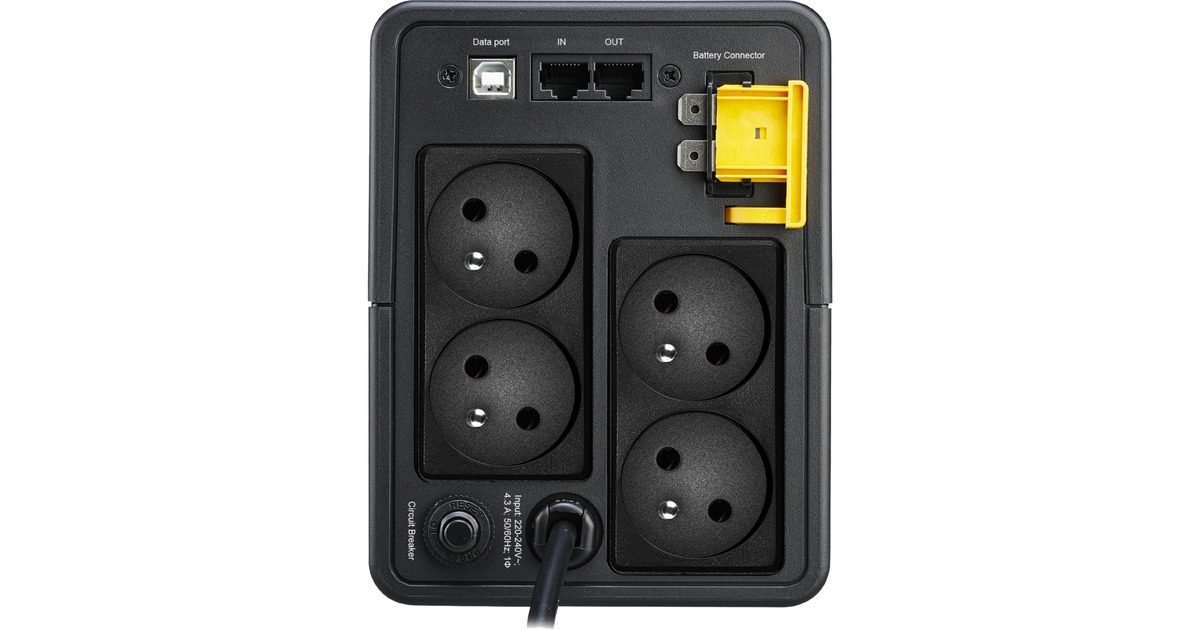APC Back-UPS BX950MI-FR Noodstroom ups Zwart