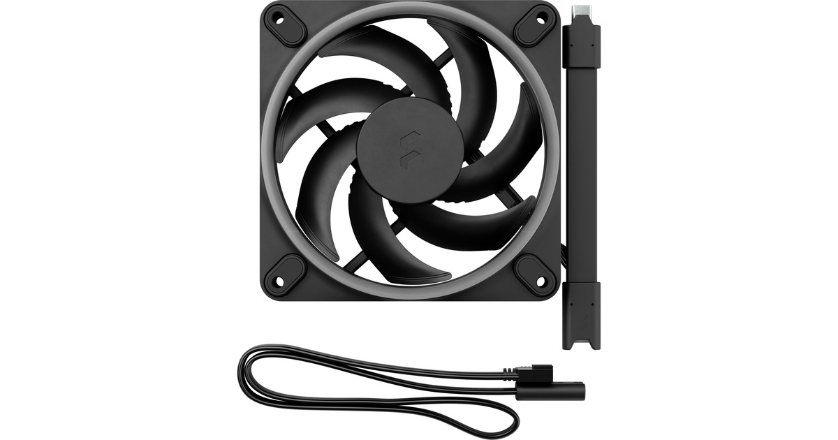 Fractal Design Momentum 12 RGB Black case fan Zwart, 4-pin PWM ...