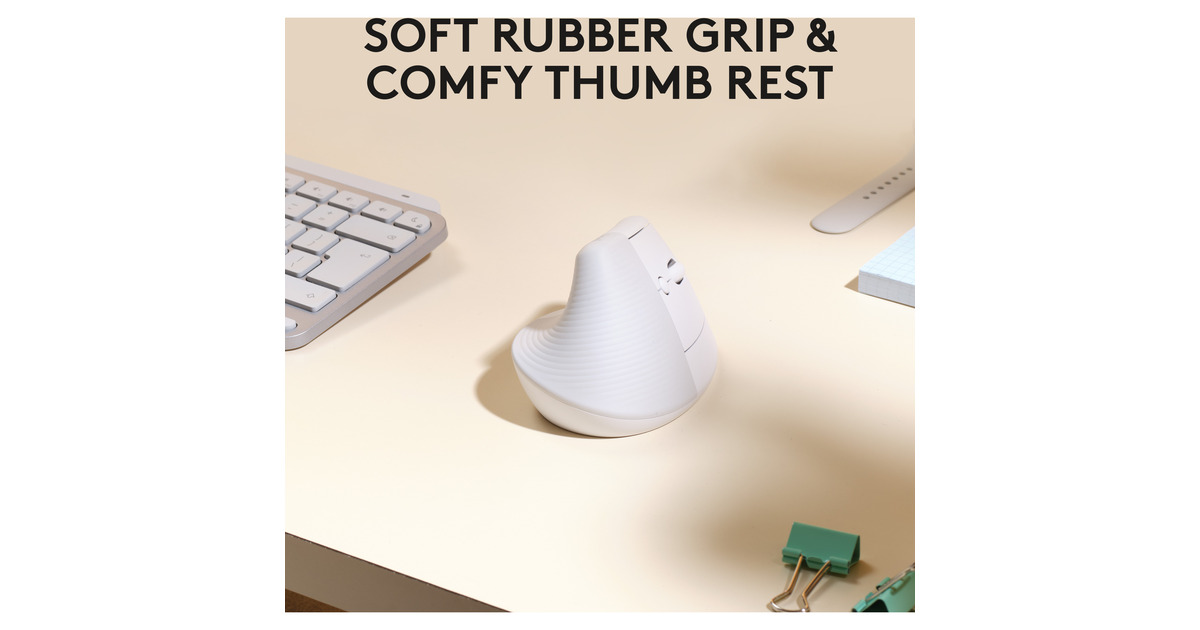 Logitech Lift voor Mac Verticale Ergonomische Muis Wit, 400 - 4000 dpi ...