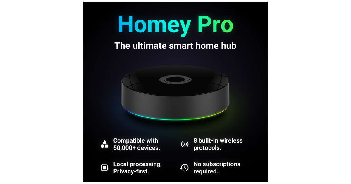 Athom Homey Pro basisstation Zwart