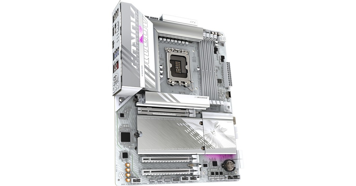 GIGABYTE B860 AORUS ELITE WIFI7 ICE socket 1851 moederbord RAID, 2.5Gb ...