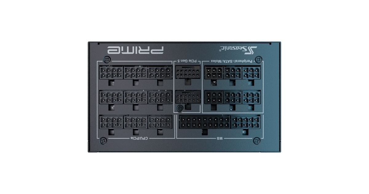 Seasonic PRIME PX-2200 modulaire 2200 watt voeding 4x 12VHPWR, 4x PCIe