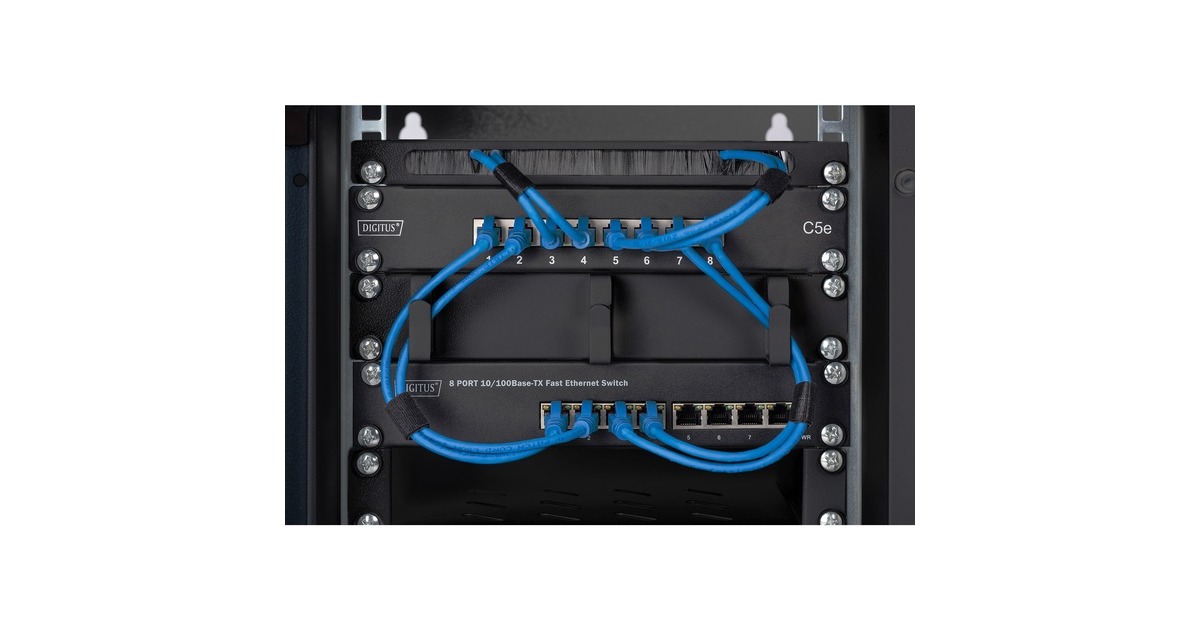 Digitus Wandbehuizing 254 mm (10") - 312 x 300 mm server rack Zwart