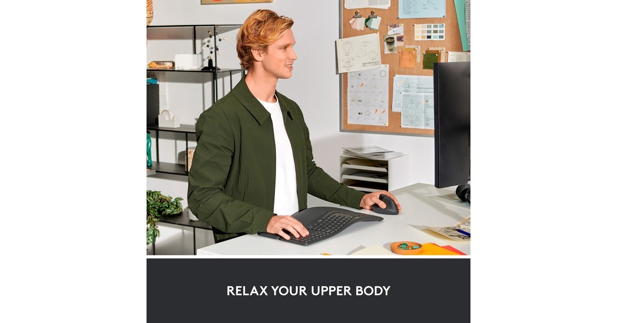 Logitech Lift Vertical Ergonomische Muis - Linkshandig Grafiet/zwart ...