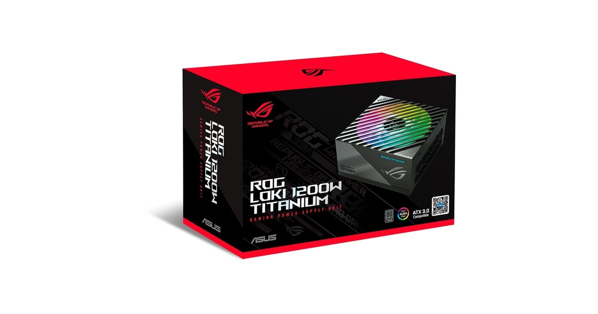 ASUS ROG Loki SFX-L 1200W Titanium voeding Wit, 1x 12VHPWR, 4x PCIe ...