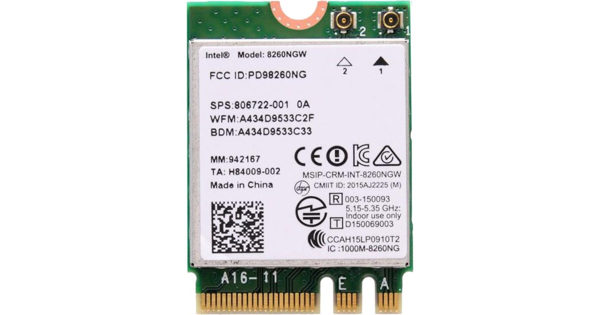 Intel® Dual Band Wireless-AC 8260 wlan adapter bulk, M.2 2230, Bulk