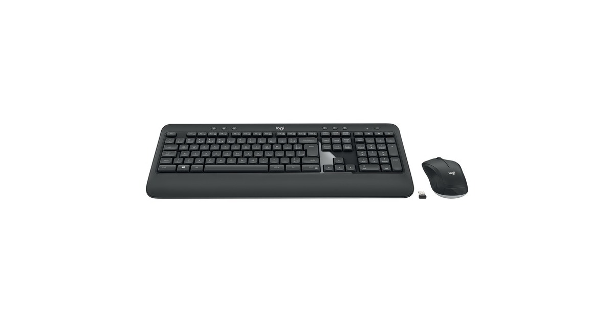 Logitech MK540 Advanced - Draadloze, desktopset Donkergrijs, BE Lay-out ...
