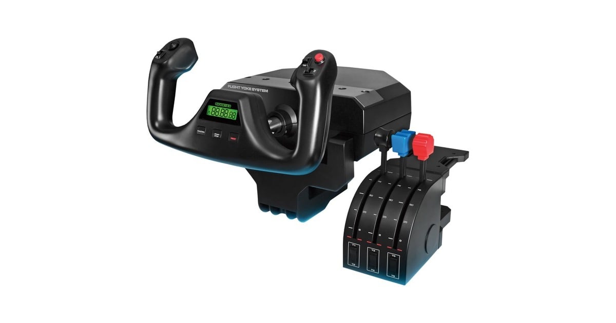 Logitech G Saitek Pro Flight Yoke gaming yoke PC, Mac
