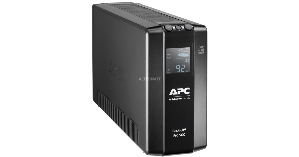 APC Back-UPS PRO BR900MI - Noodstroomvoeding ups Zwart, 6x C13 uitgang ...